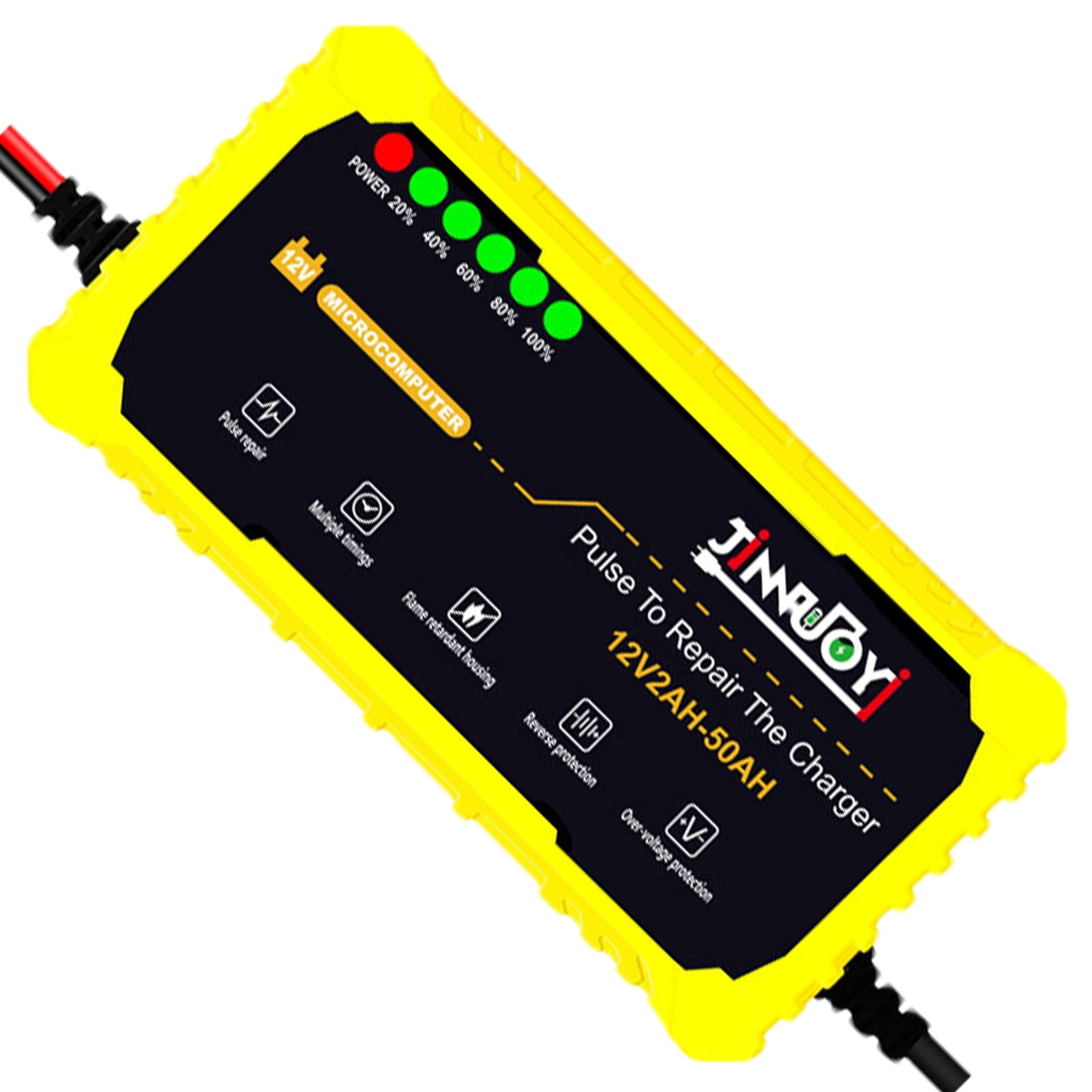 Motorcycle Battery Charger, Multifunctional 12 Volt Battery Charger ...