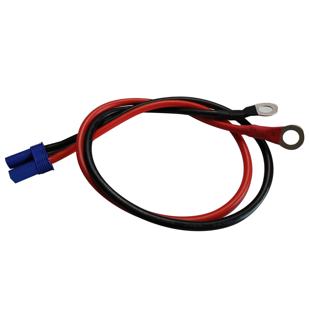 Motorcycle Battery Charging Cable EC5 to O Ring Fast Charging Adapter Extension Power 10AWG 50cm ...