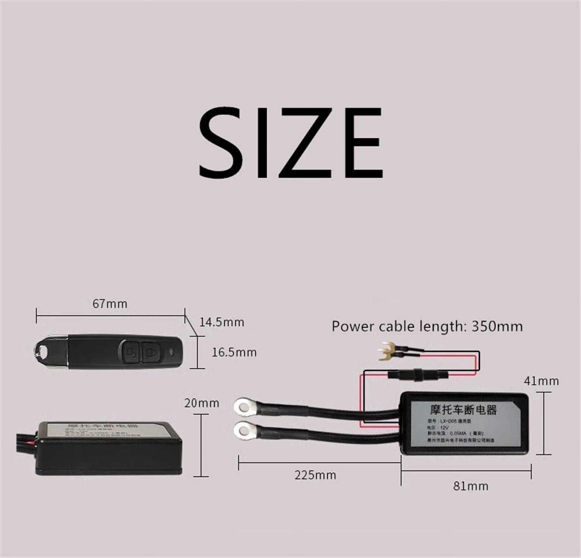 Motorcycle Battery Disconnect Cut Off Master Switches Remote Control ...