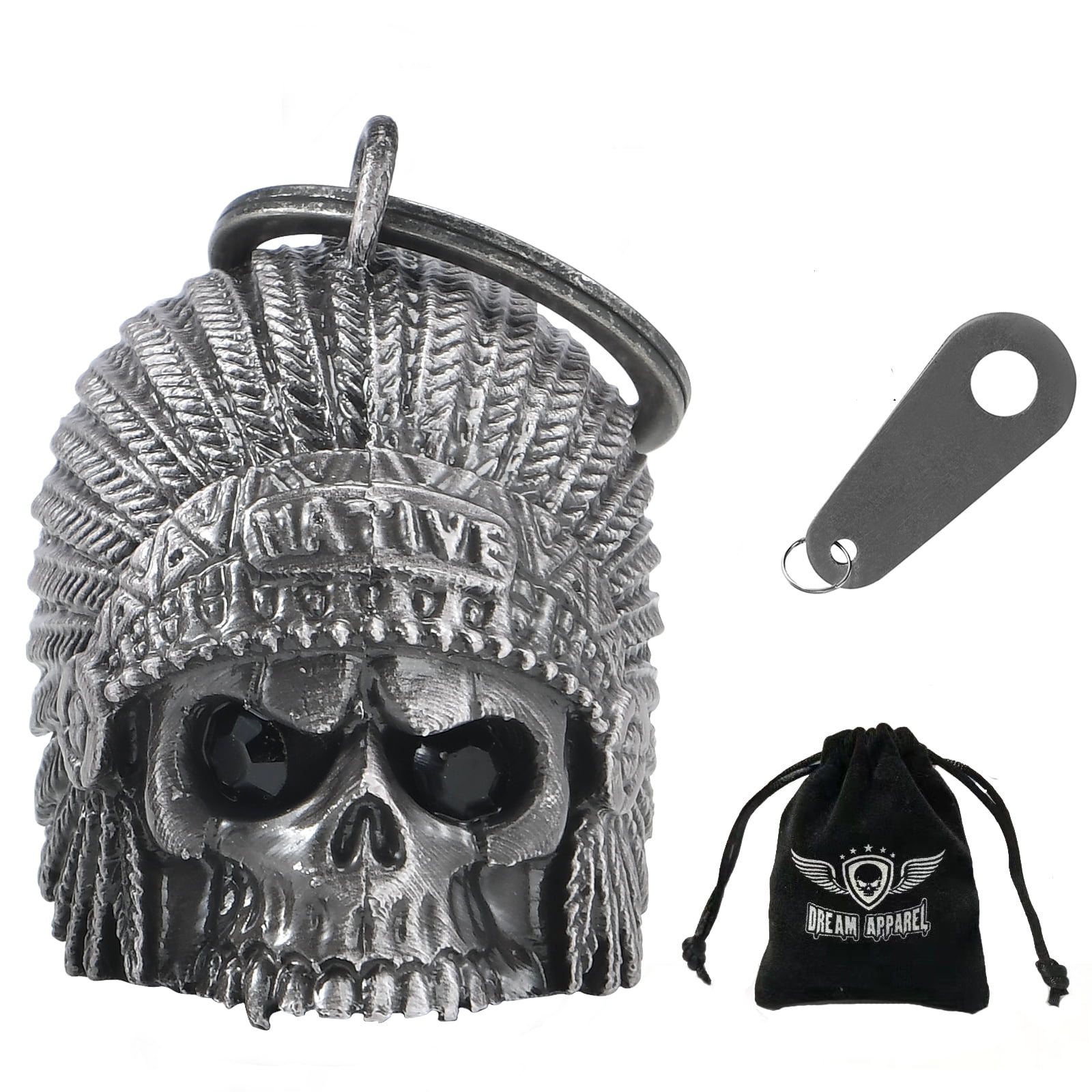 Motorcycle Bell for Bikers Women Men W/ Hanger, Biker Bell for Riders ...