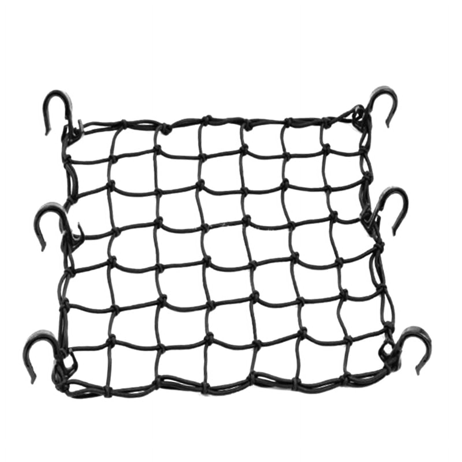 Motorcycle Bicycle Cargo Net Featuring 6 Adjustable Hooks and Tight ...