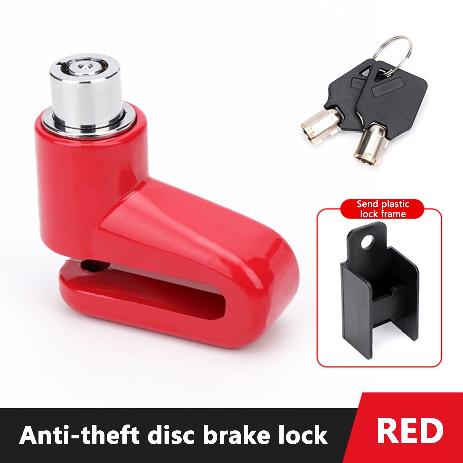 Motorcycle Bike Anti-Theft Wheel Disc Brake Lock, 2 Pack Safety Disc ...