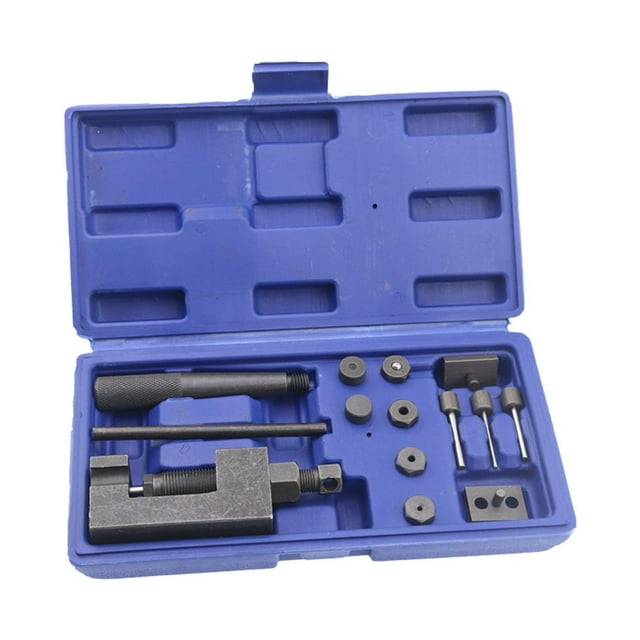 ♘Motorcycle Bike Chain Breaker Splitter Link Riveter Tool Universal Kit ...