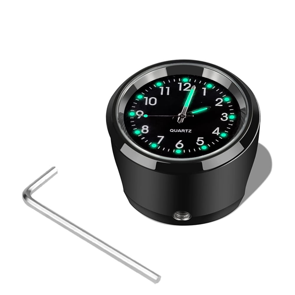 Motorcycle Bike Handlebar Mount Clock Waterproof Chrome Moto Motorcycle ...