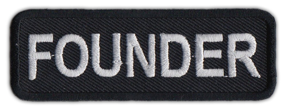 Motorcycle Biker Jacket/Vest Patch - Founder - Member Rank, Position ...
