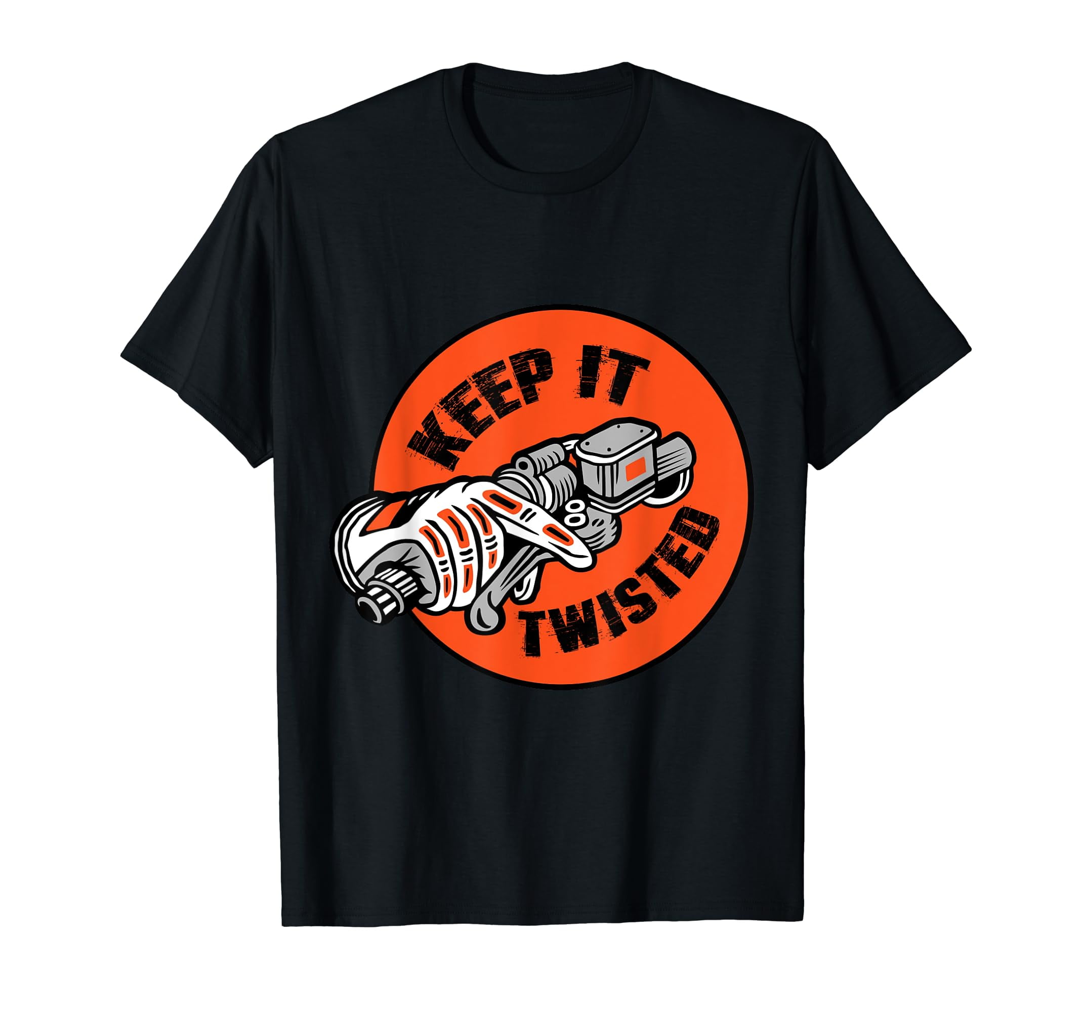 Motorcycle Biker Keep It Twisted Funny & Vintage Mens T-Shirt - Walmart.com