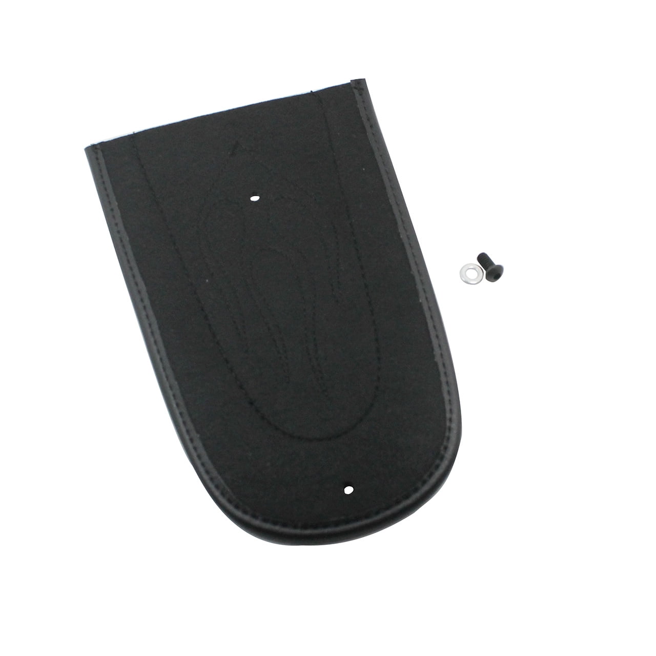 Motorcycle Black Leather Flame Rear Fender Bib Cover Cushion For Harley ...