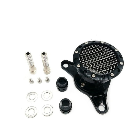 Motorcycle Black Velocity Stack Air Cleaner Intake Filter CNC Aluminum ...