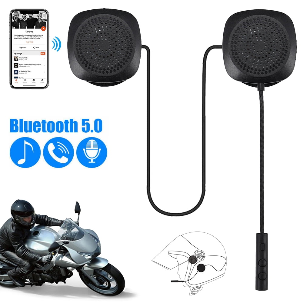 Motorcycle Bluetooth Headset, Wireless Bluetooth 5.0 Ultra-Thin Helmet ...