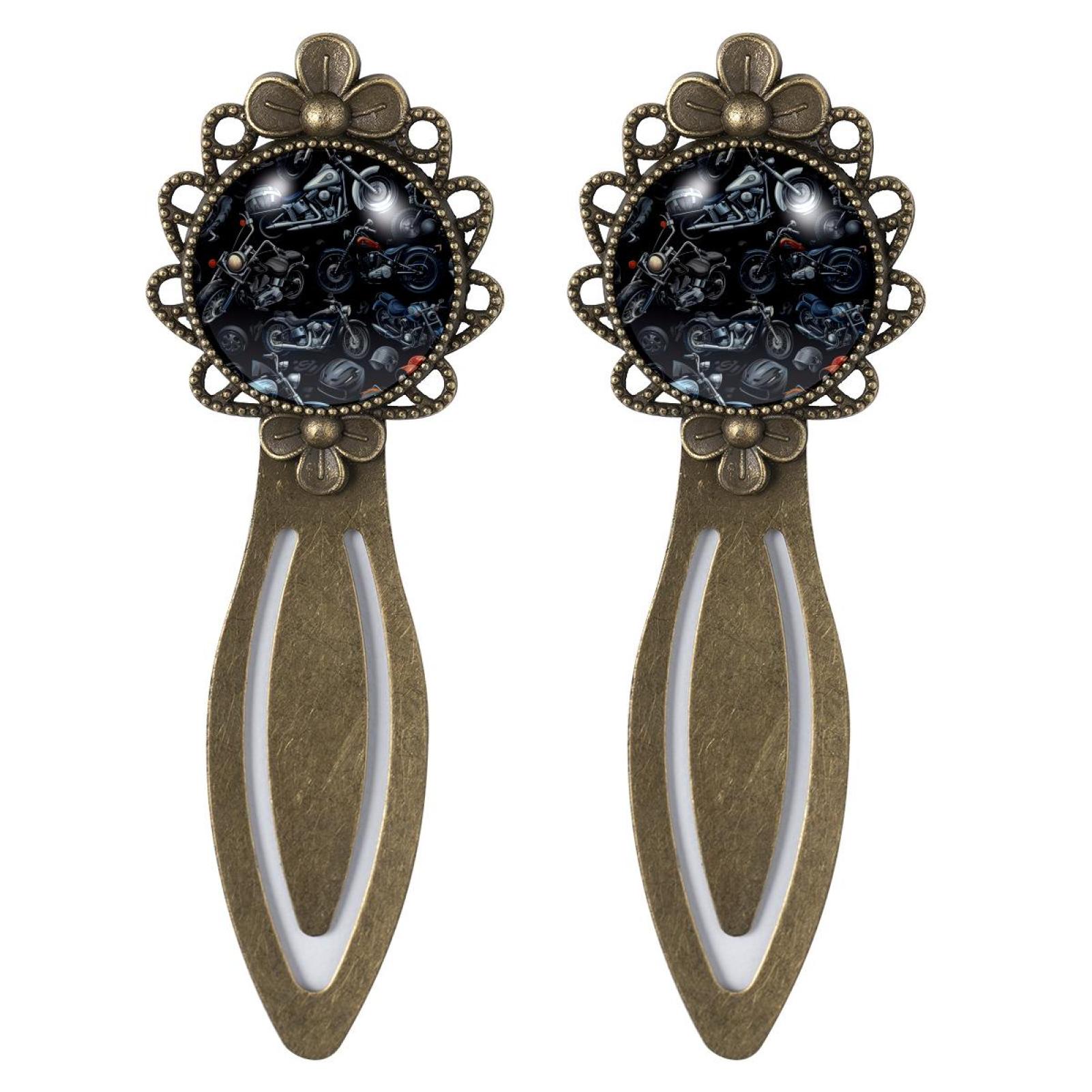 Motorcycle Book Marks: Vintage Copper-Colored Lace Bookmarks - Set of 2 ...