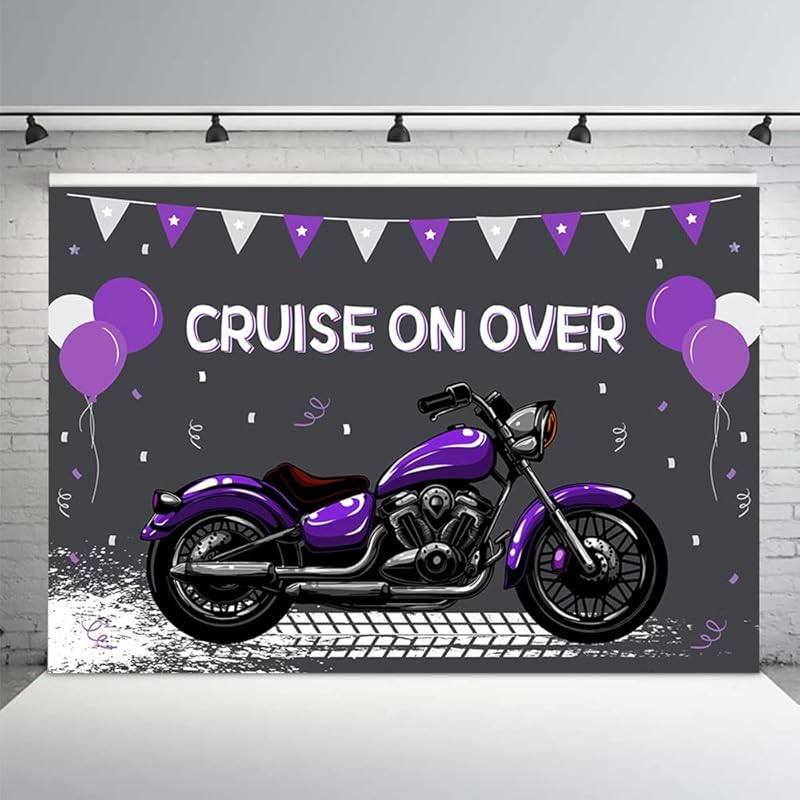 Motorcycle Boy Birthday Party Backdrop Props Boy Happy 1st Birthday ...