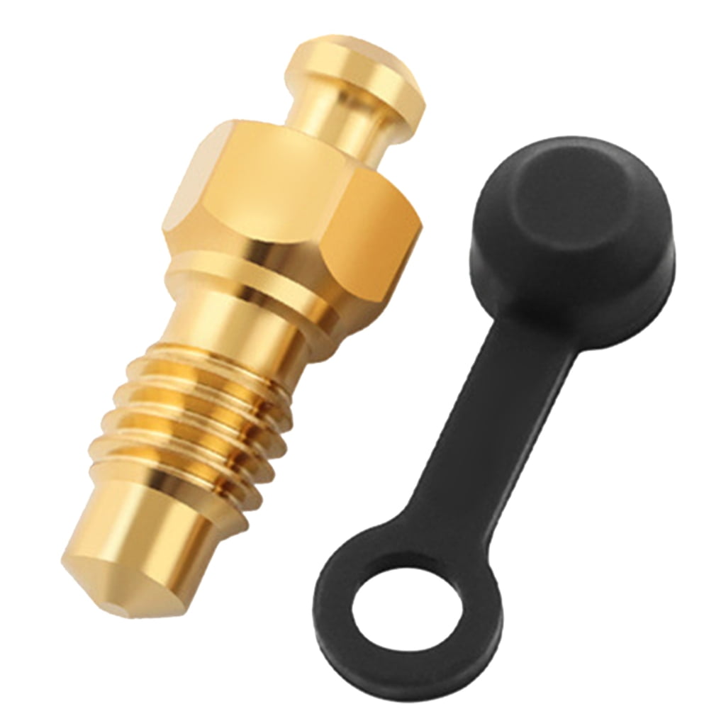 Motorcycle Brake Caliper Bleed Screw With Rubber Caps Bleeding Bleed ...