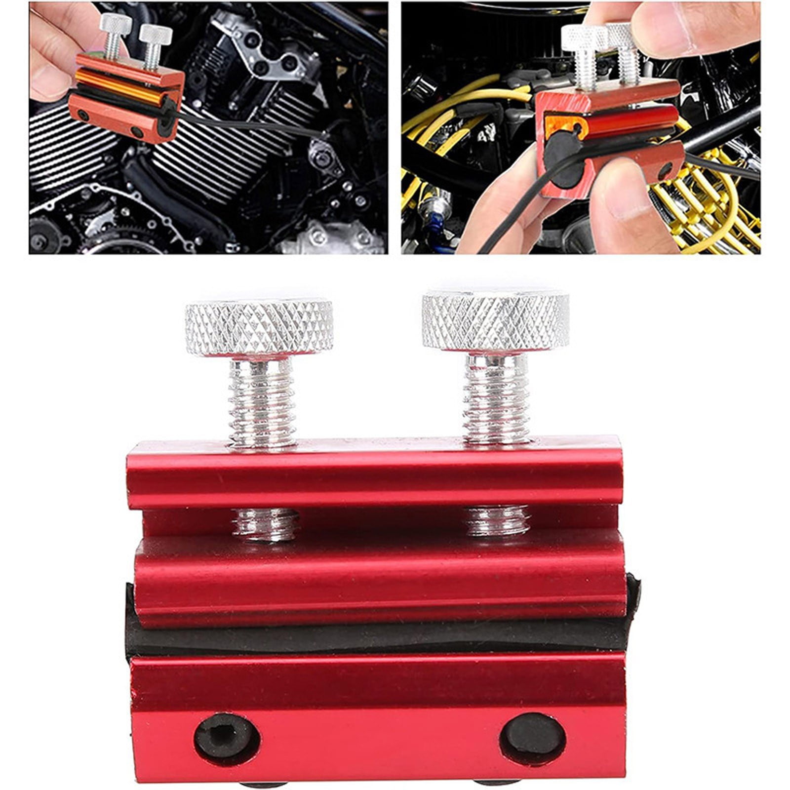 Motorcycle Brake Throttle Cable Clamp Wire Line Holder Organizer ...