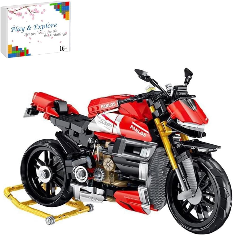 Motorcycle Building Kit Superbike, Build A Model Motorbike, MOC Racing ...