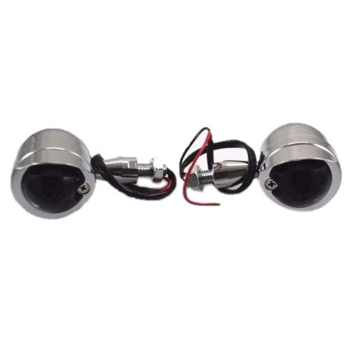 Motorcycle Bullet Turn Signal Light W/Visor For Harley Honda Kawasaki ...