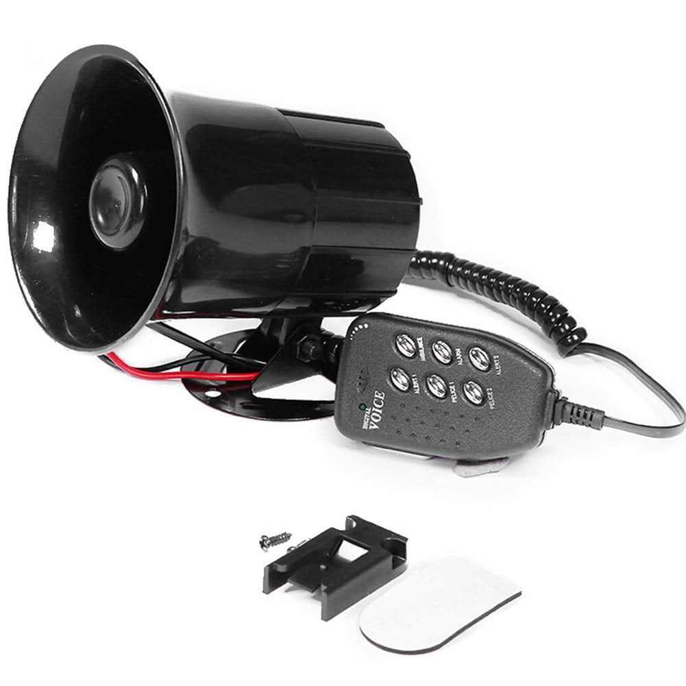Motorcycle Car Auto Sound Speaker Megaphone Loud Air Horn 6-Tones Siren ...