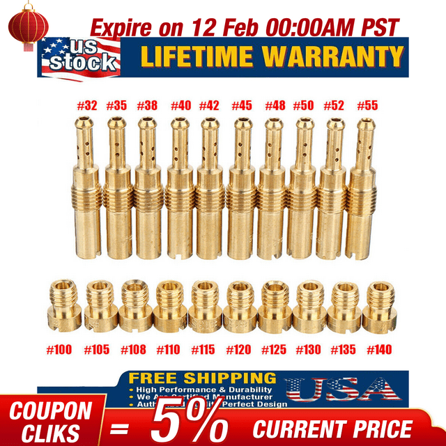 Motorcycle Carburetor Main Jet Kit Set Slow/Pilot Jet Main for PWK PE Mikuni OKO - Walmart.com