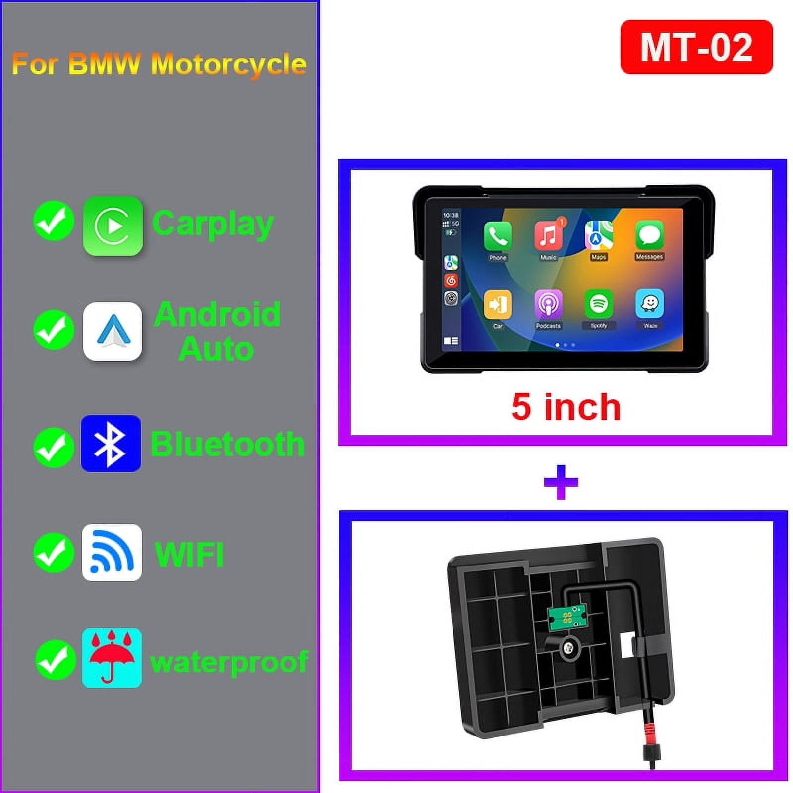 Motorcycle Carplay GPS Monitor only For BMW R1200GS ADV R1250GS ADV ...
