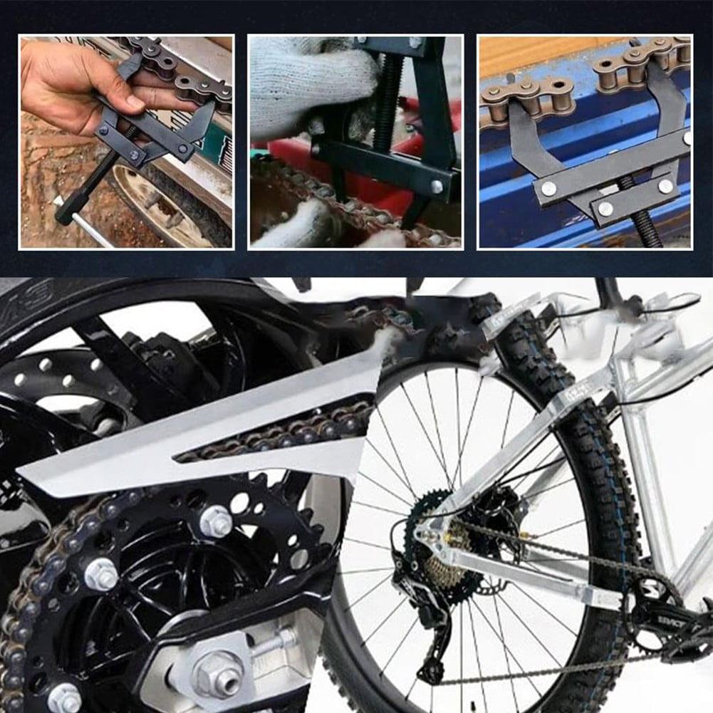 Motorcycle Chain Connector Tool Kit Bracket Puller Cutter Tightener ...