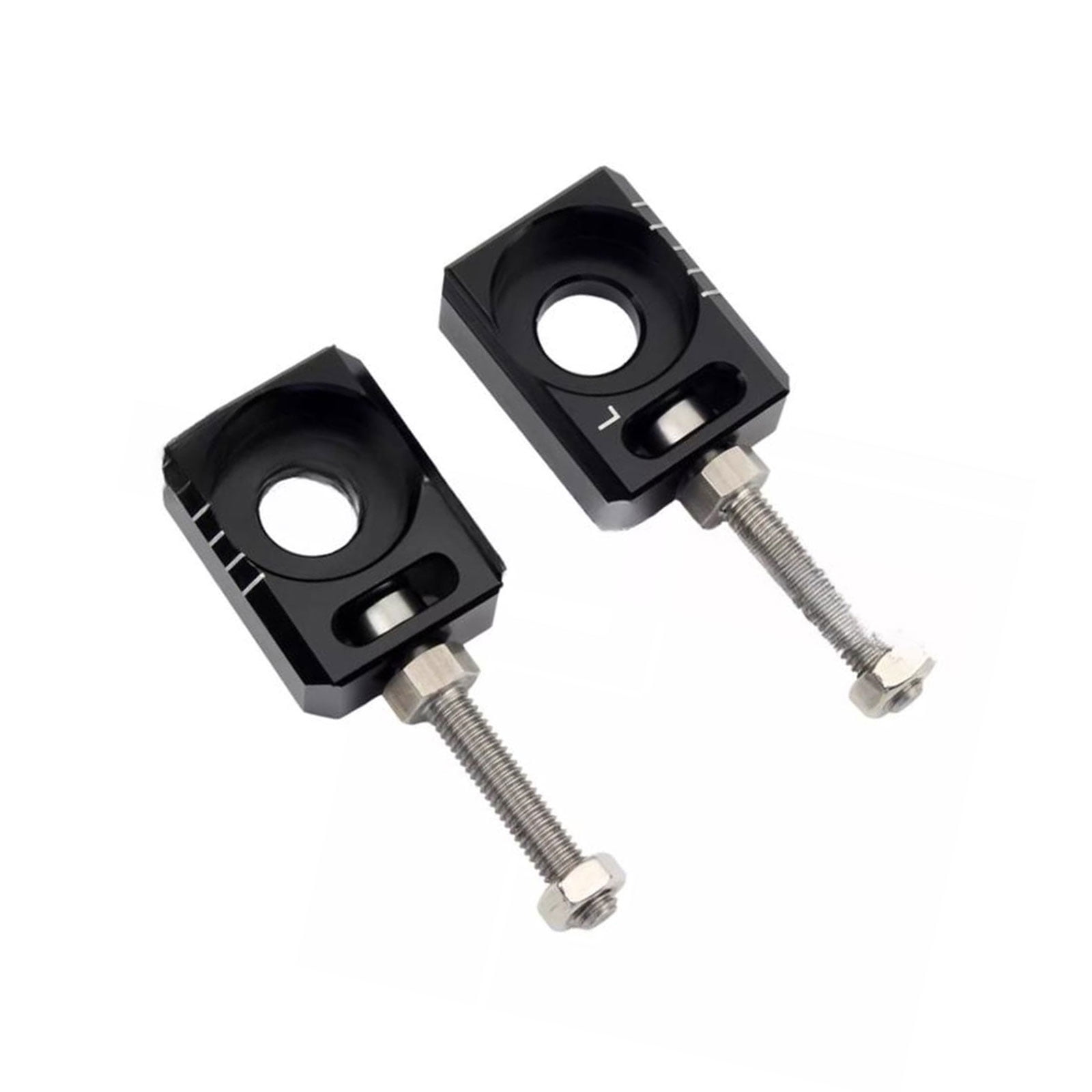 Motorcycle Chain Tensioner Rear Axles Blocks Wheel Axles Hub Spacer For ...