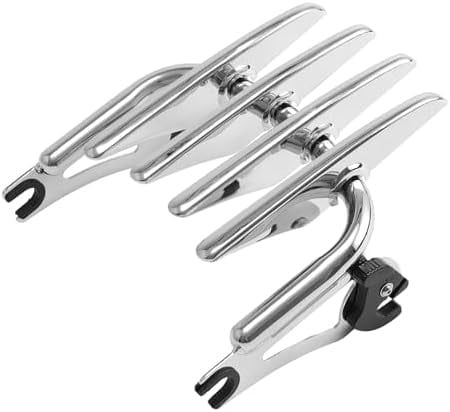 Motorcycle Chrome Detachable Stealth Two-Up Luggage Rack for Harley ...