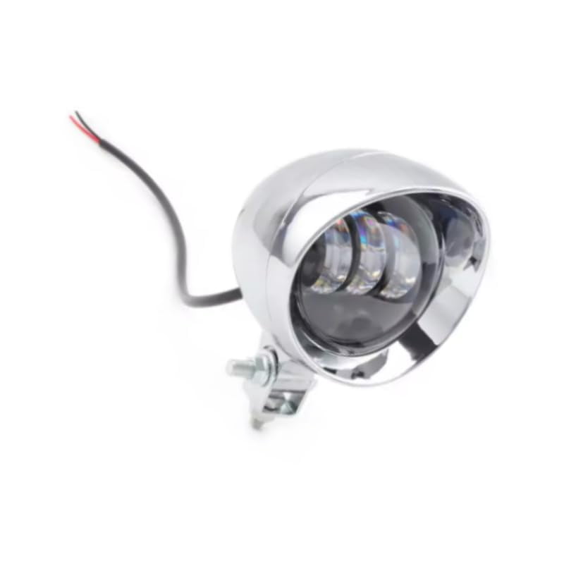 Motorcycle Chrome LED Bullet Driving Passing Spot Fog Light for Harley ...