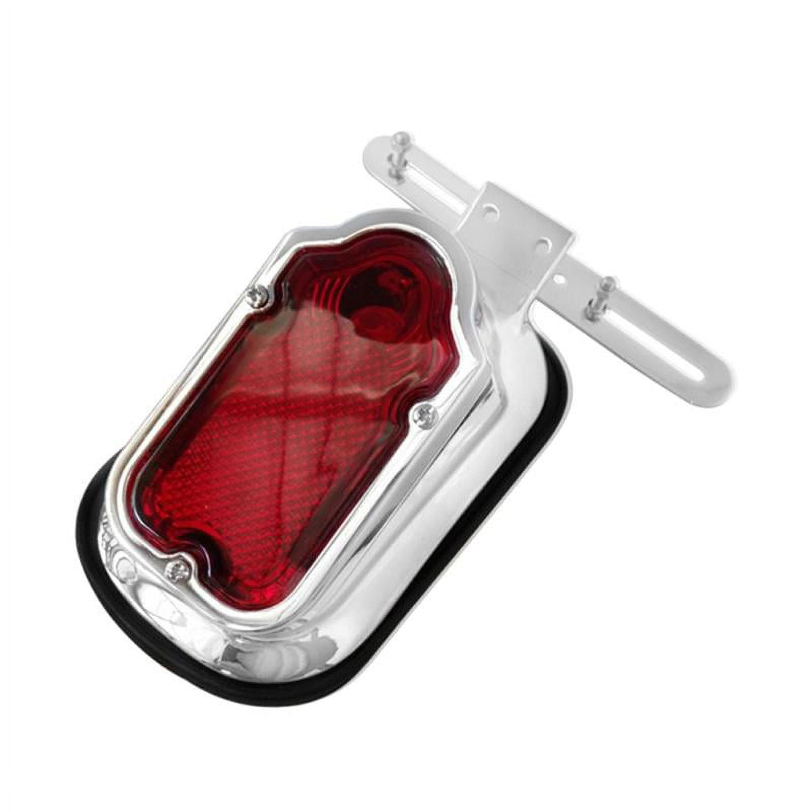 Motorcycle Chrome Red Tombstone Brake Tail Light Signal for - Walmart.com
