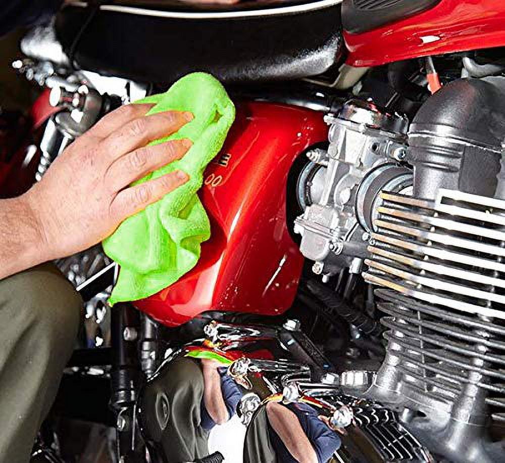 Motorcycle Cleaning Kit Cleans Chrome, Wheels and Glass and Removes ...