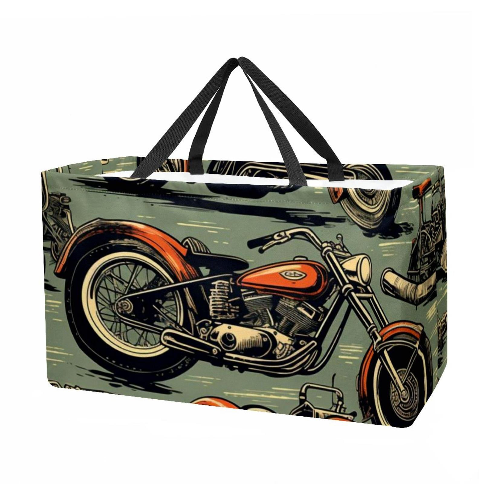 Motorcycle Collapsible Oxford Cloth Storage Bin: Reusable, Foldable ...