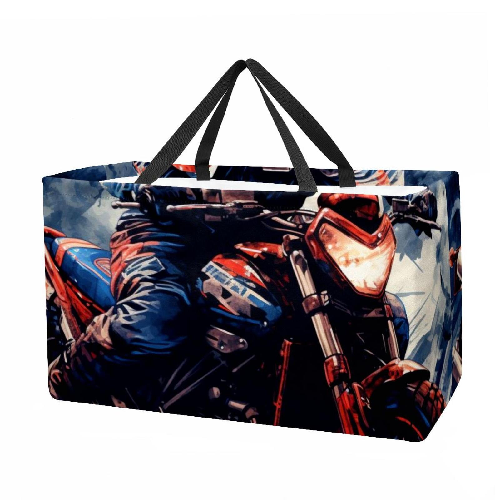 Motorcycle Collapsible Oxford Cloth Storage Bin: Reusable, Foldable ...