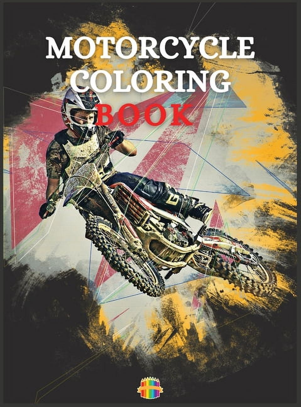 Motorcycle Coloring Book: Coloring Book For Boys Ages 5-12 Amazing ...
