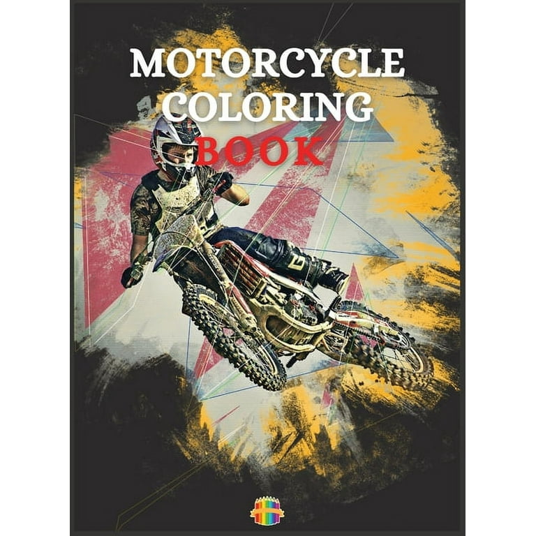 coloring book pages images of motorcycles