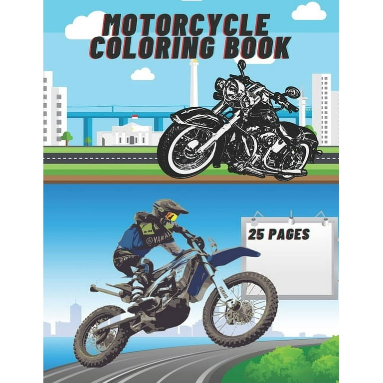 dirt racing coloring book