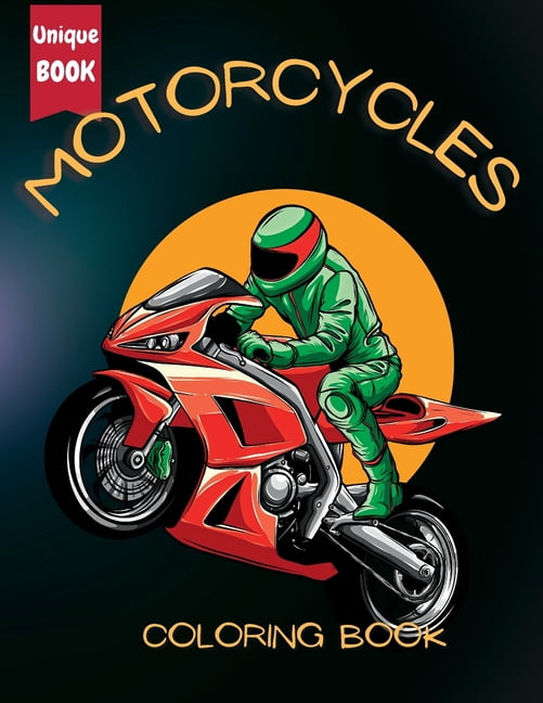 Motorcycle Coloring Book for Boys: Fuel Their Creativity with a Unique ...