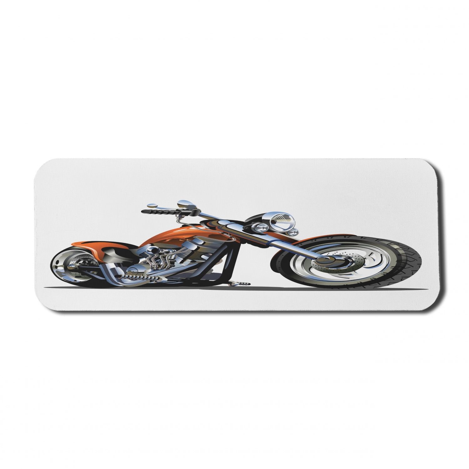 Motorcycle Computer Mouse Pad, Adventure Motorbike Image Motorcyclist ...