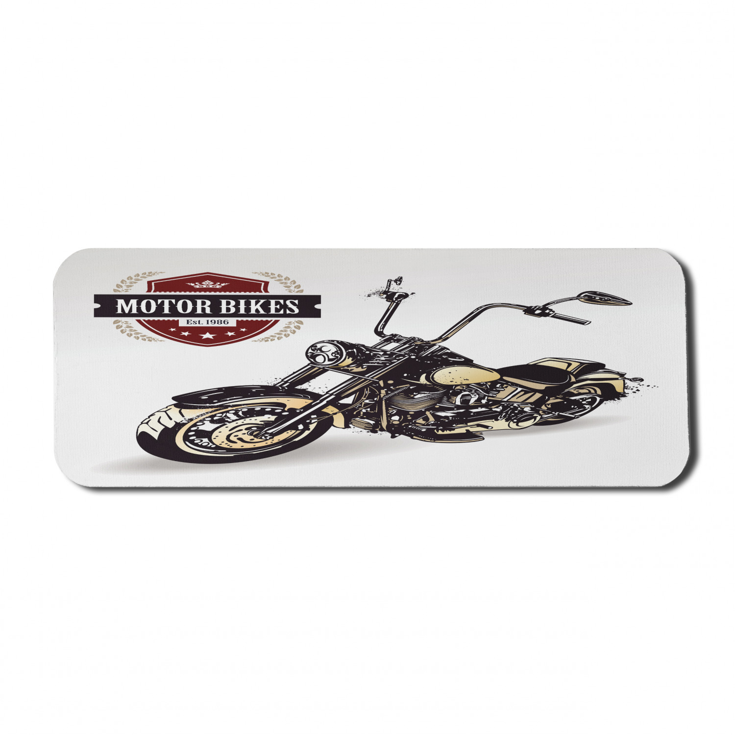 Motorcycle Computer Mouse Pad, Chopper Customized Club Insignia Bikes ...