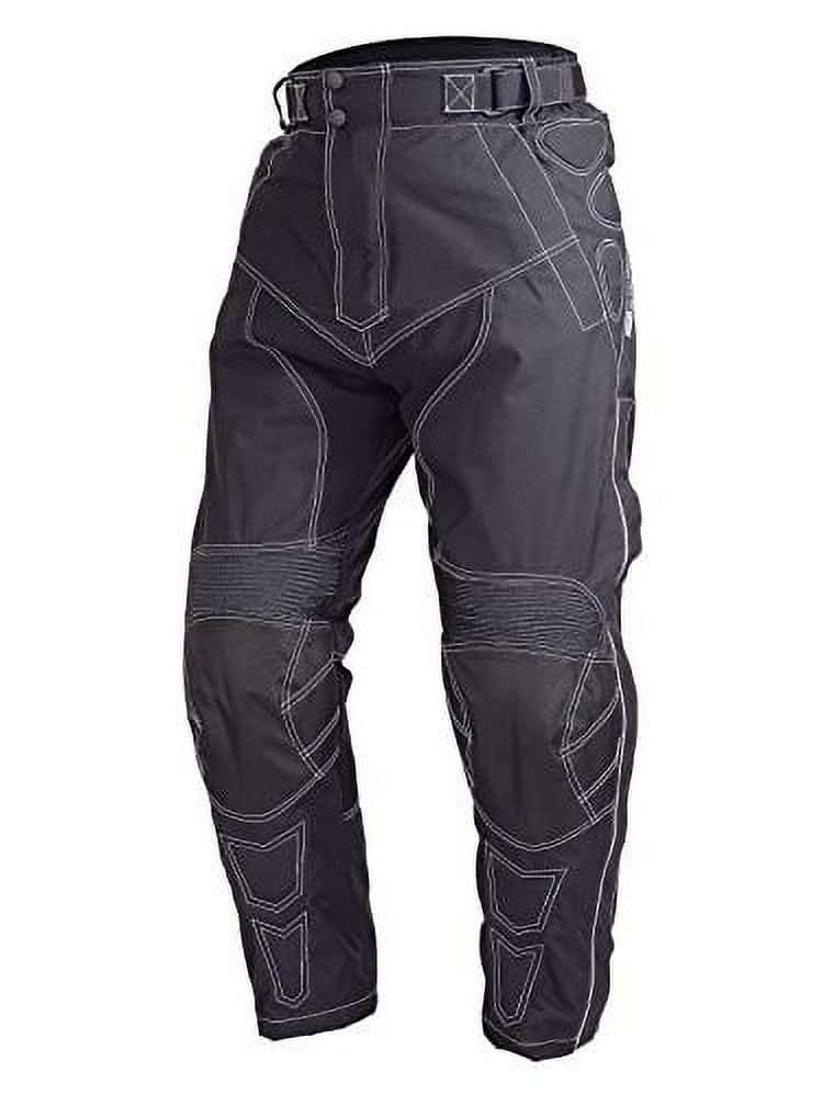Motorcycle Cordura Waterproof Riding OverPants Black with Removable CE ...