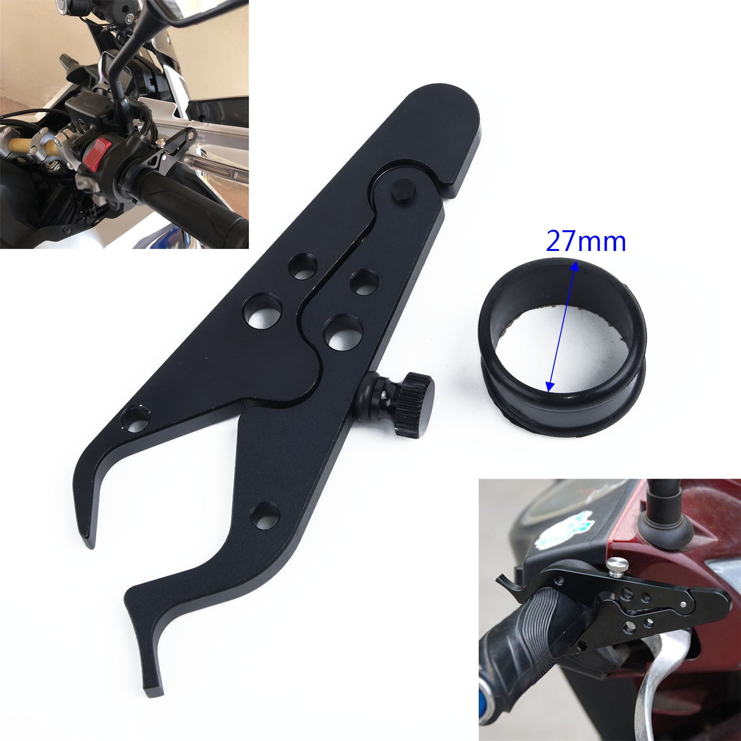 Motorcycle Cruise Control Throttle Clamp Lock Assist Retainer Relieves ...