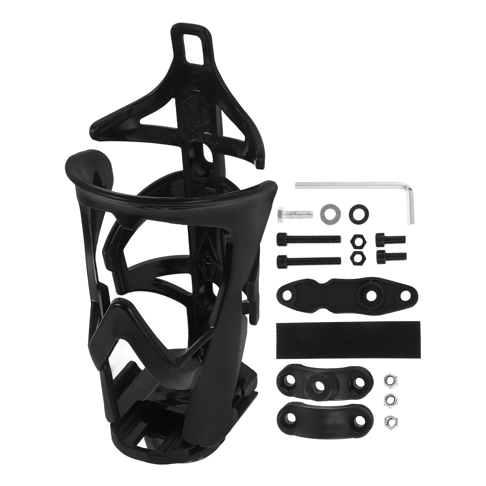 FONDOTIN Motorcycle Cup Holder, Black Aluminum Drink Holder, and Easy ...