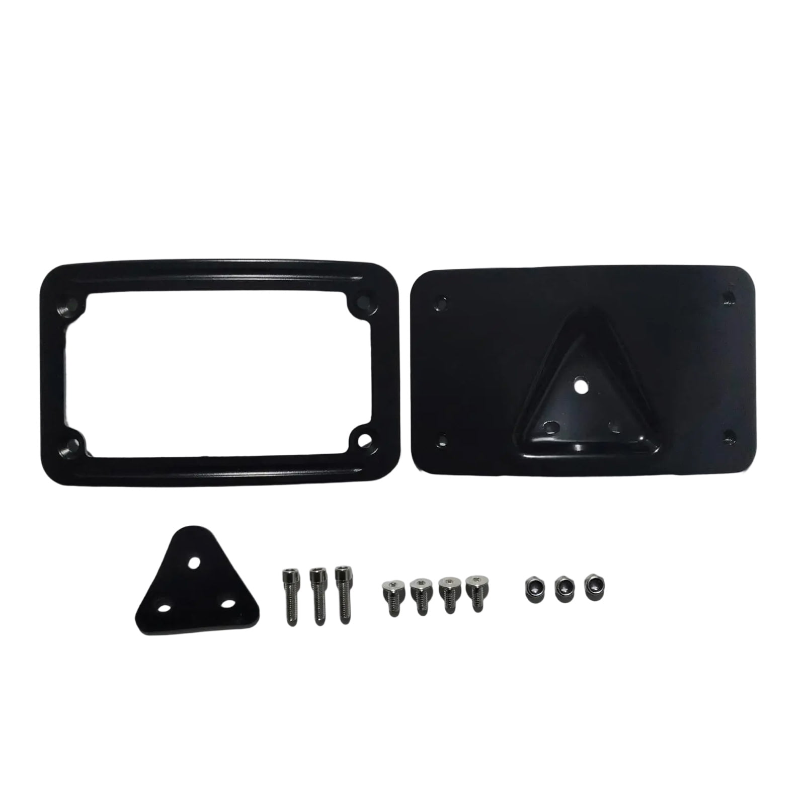 Motorcycle Curved Laydown License Plate Stand Holder Mount Bracket for ...