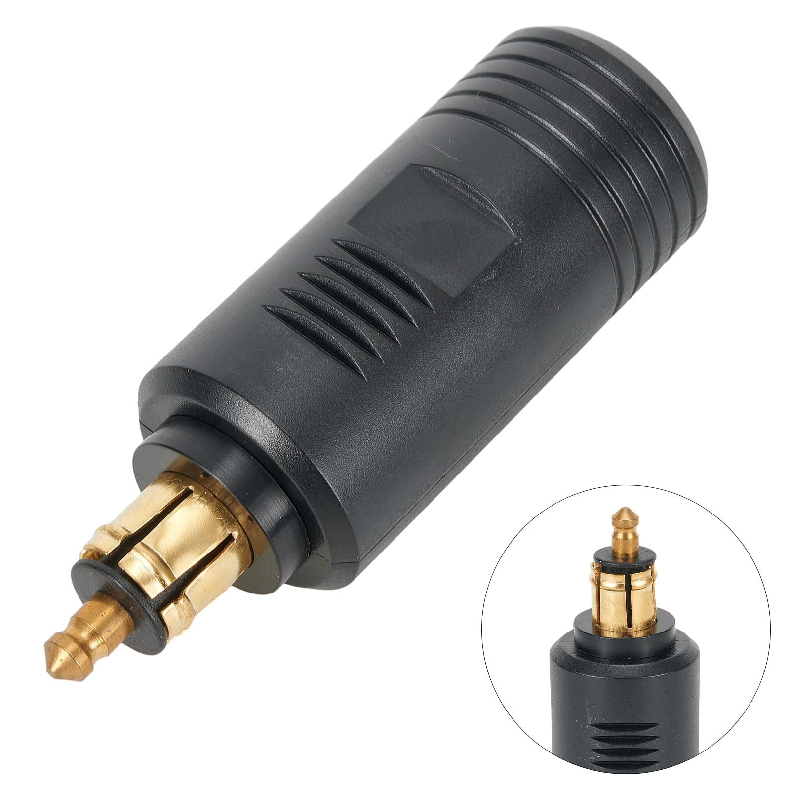 Motorcycle DIN Socket Cigarett Lighter Adapter 12V-24V EU PLUG DIN ...