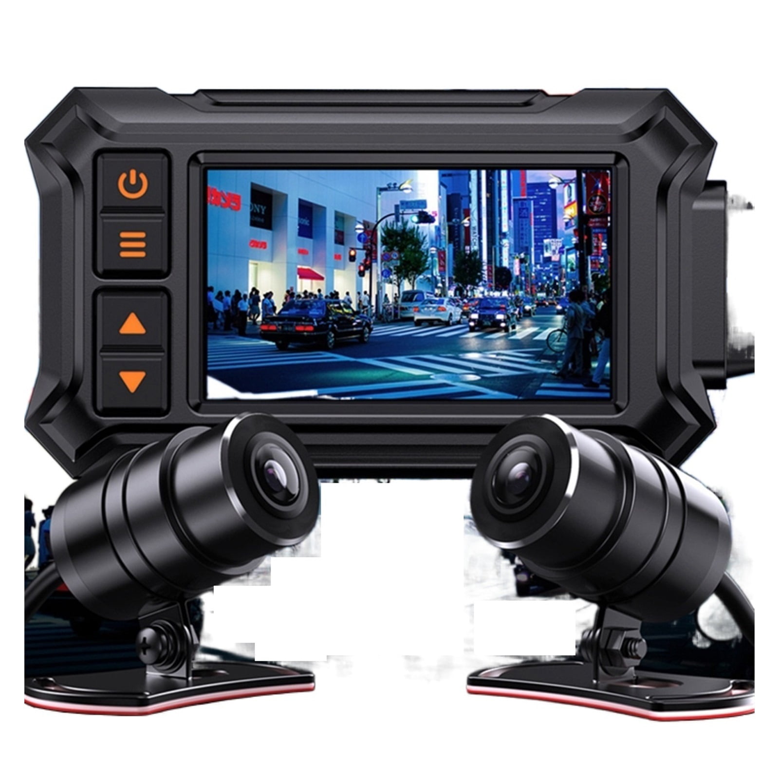 Motorcycle Dash Cam Dash Camera HD 1080P Dual Lens GPS DVR Dashcam ...
