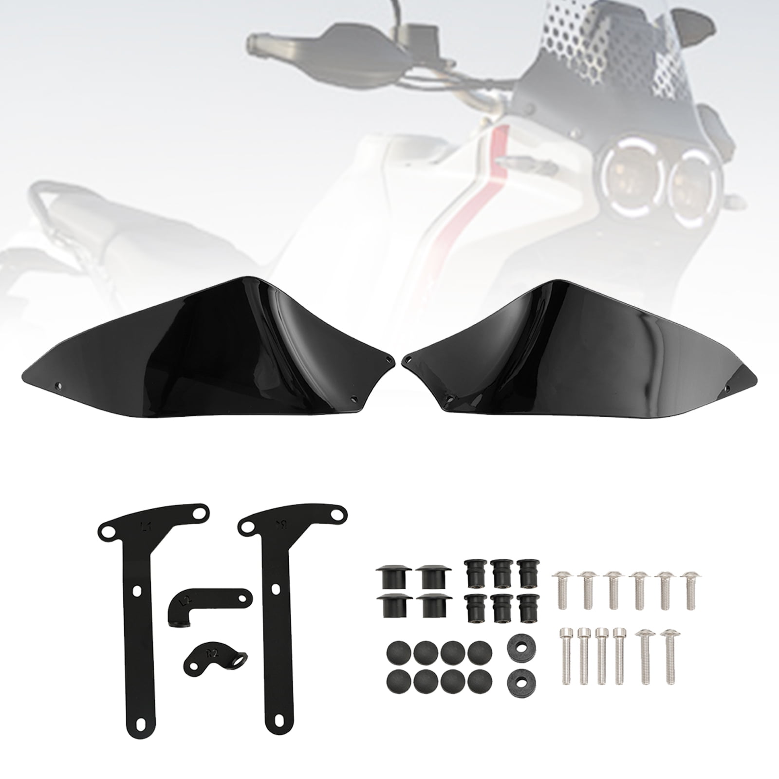 Motorcycle Deflector Side Top for DUCATI Desert X 2022-2023 Black ...