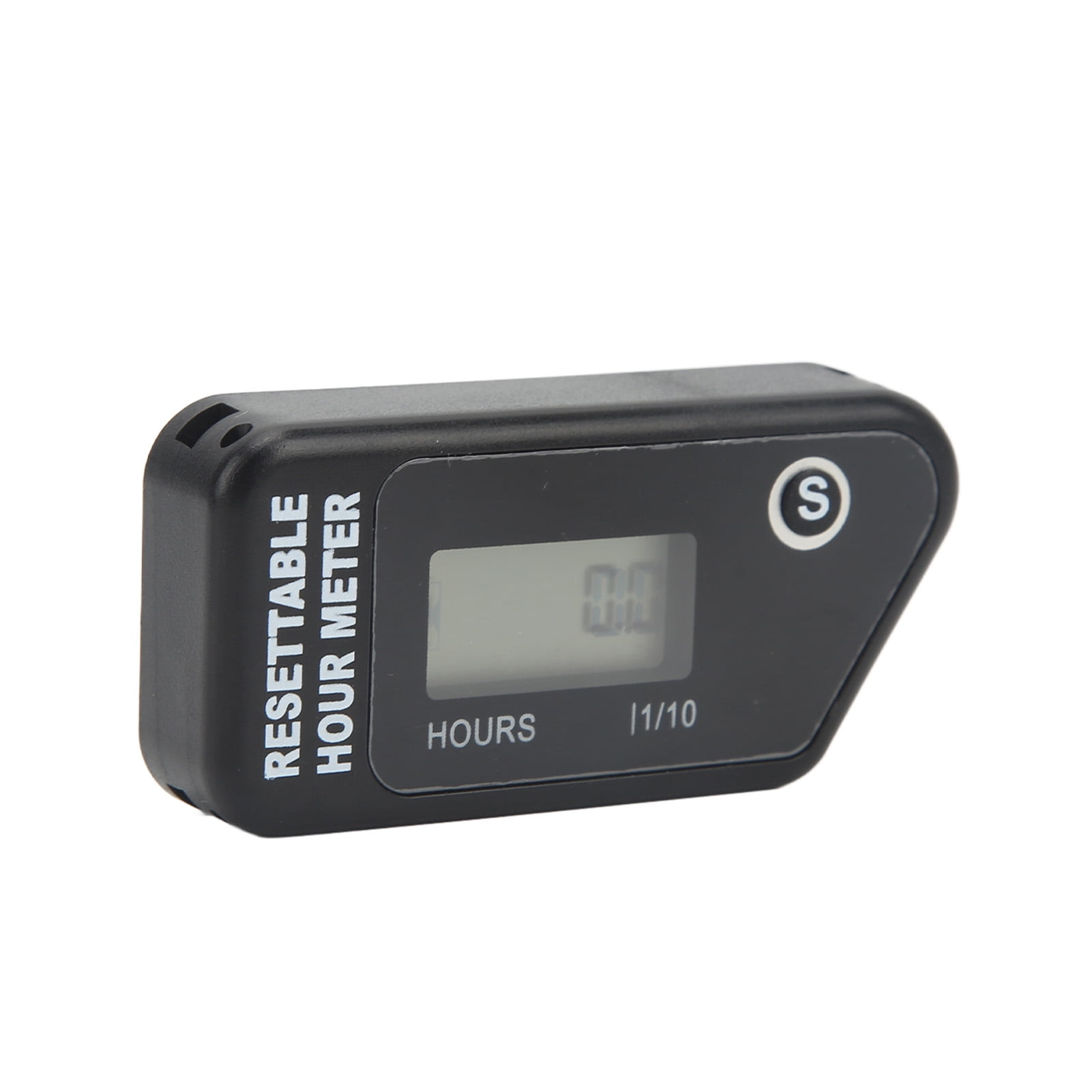 Motorcycle Digital Tach Hour Meter LCD Display Timer IP68 Waterproof Induction Type for Gasoline ...