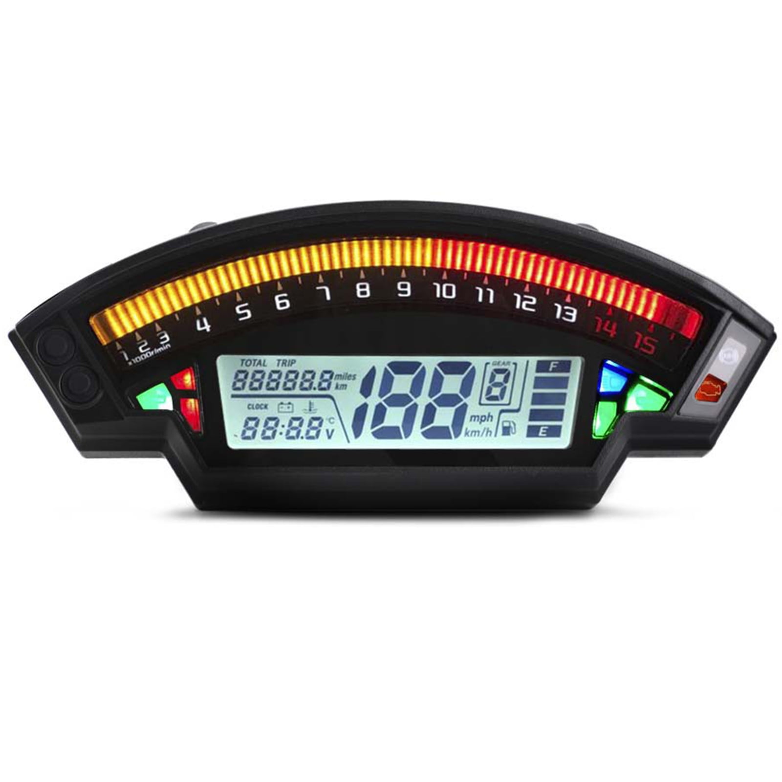 Motorcycle Digital Tachometer for 2012-2017 Replacement LCD Color ...