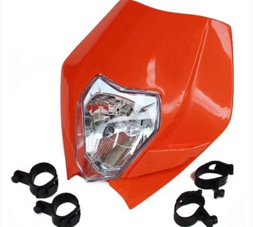 Motorcycle Dirt Bike Dual Sport Off-Road Headlight for Honda Kawasaki ...