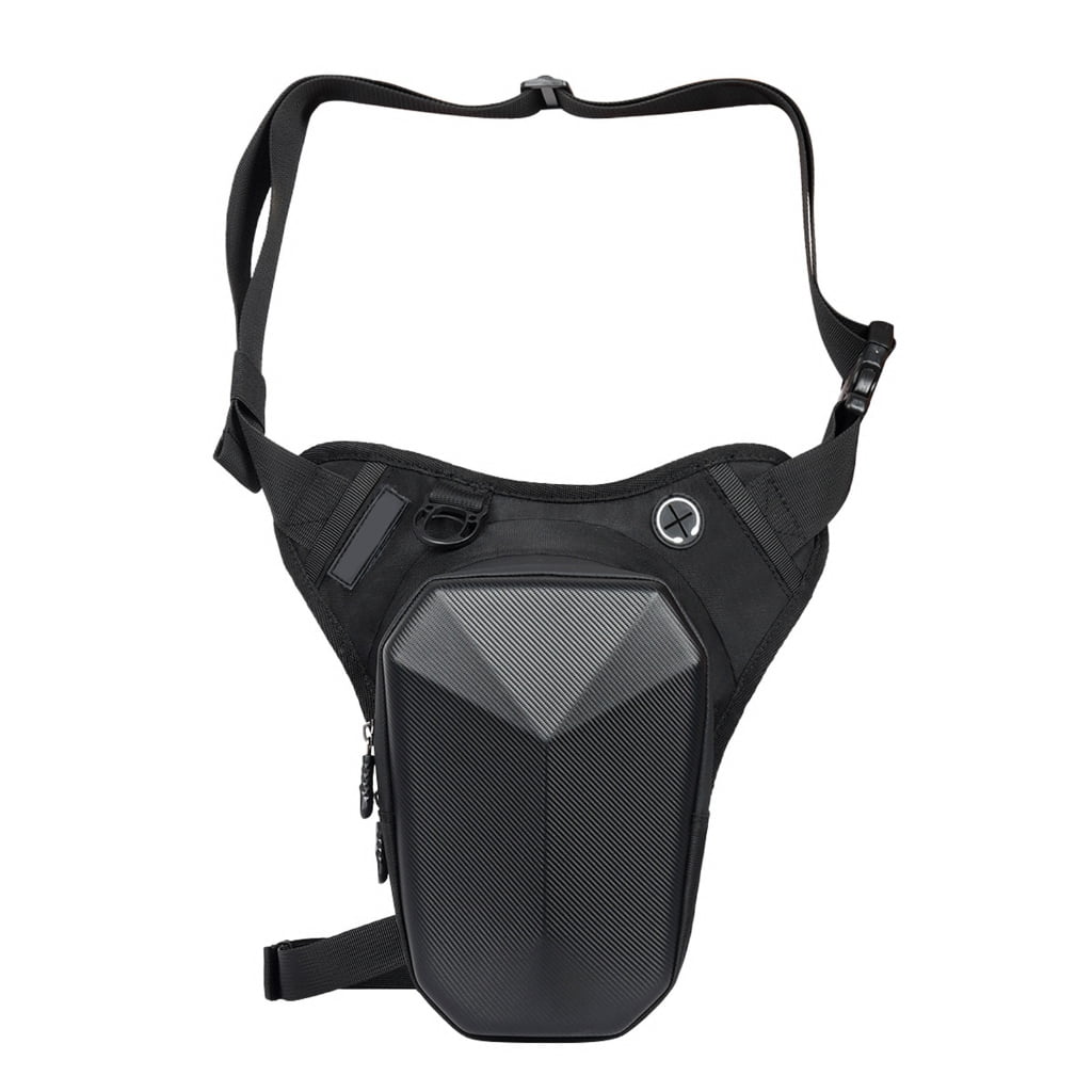 Motorcycle Drop Leg Bag Thigh Pack, PU Leather&Polyester Hip Pack For ...