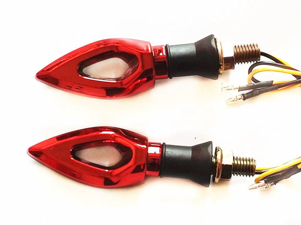 Motorcycle EURO LED Turn Signal Indicator Light Lamp For Honda Kawasaki ...