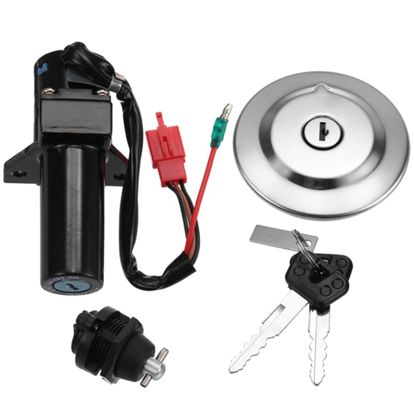 Motorcycle Electric Ignition Switch Lock Set Gas Cap Lock Key for ...