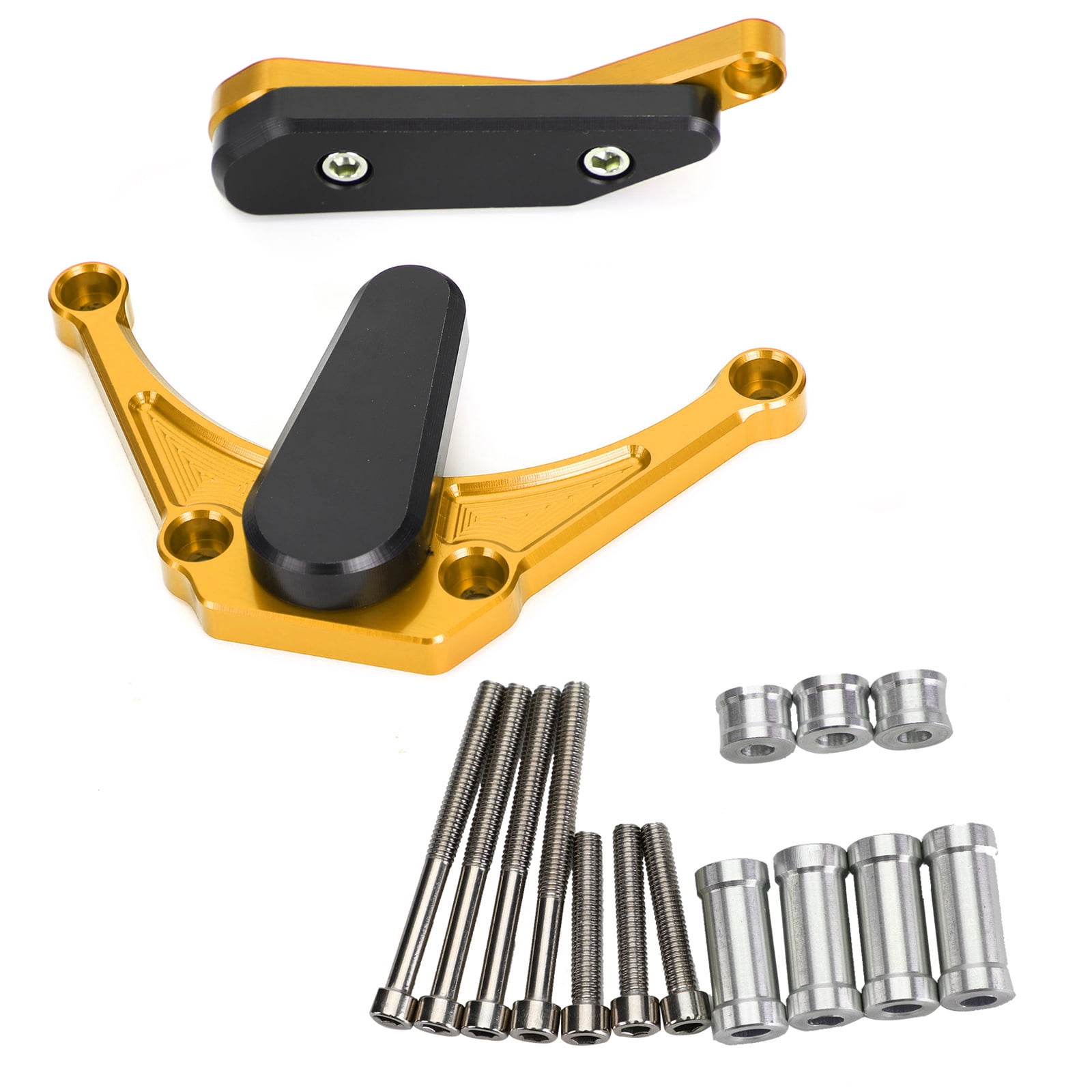 Motorcycle Engine Case Stator Cover Guard Slider, Gold for Yamaha YZF ...